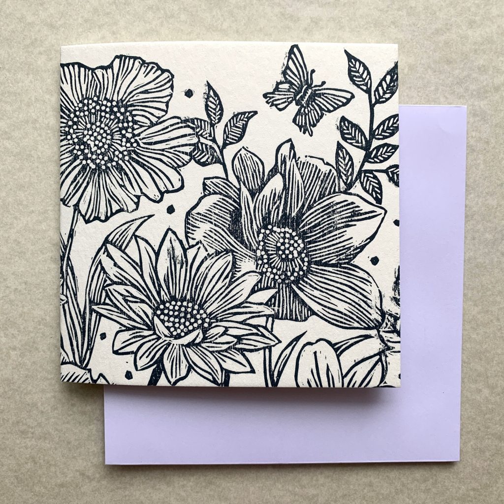 Flower Bouquet | Greeting Cards - Sally Caston | Contemporary Printmaker